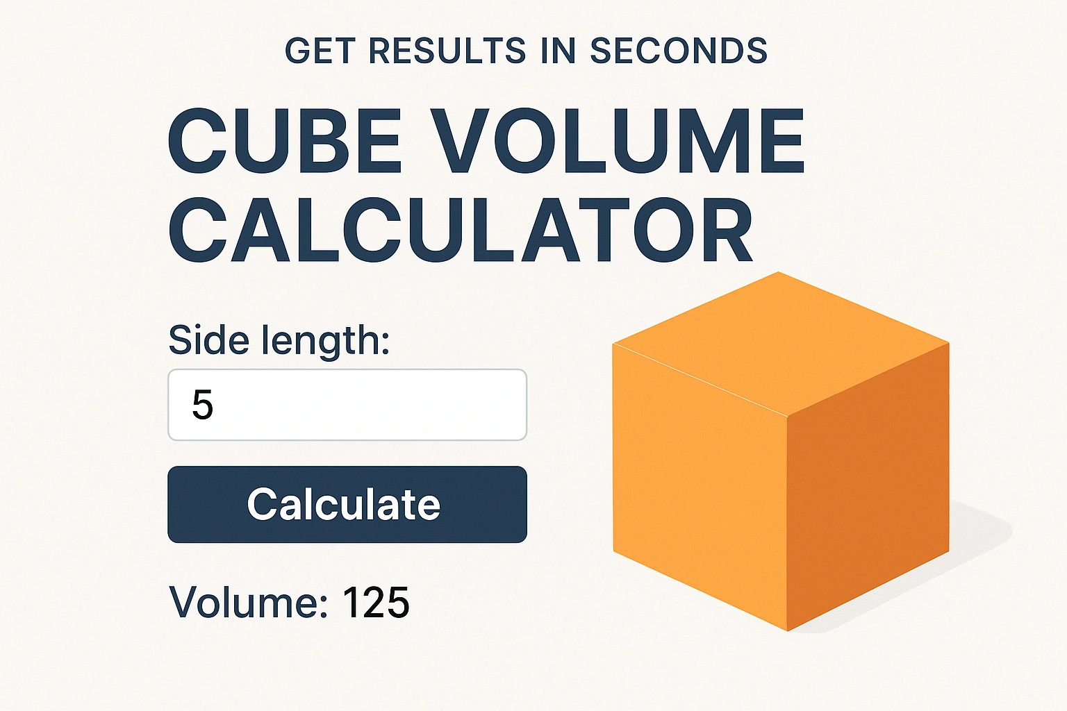 Cube Volume Calculator – Get Results in Seconds
